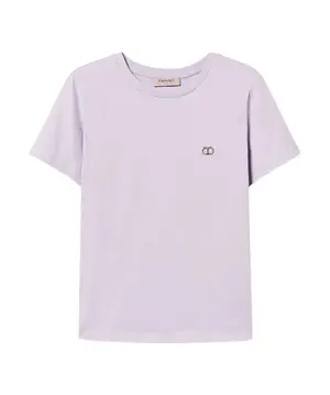 TWINSET Logo-plaque T-shirt - Lavender