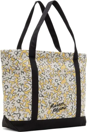 Maison Kitsuné Daisy Field Large Jacquard Tote