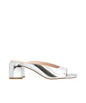 Pinko Laminated Slip-on High Heel Sandals