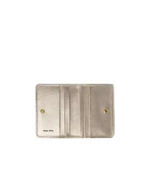 Miu Miu Logo-lettering Matelassé Cardholder