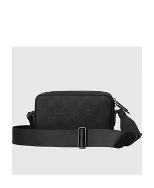 Gucci Monogrammed Zip-up Crossbody Bag