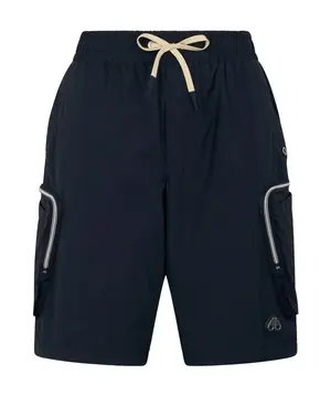 Moose Knuckles Tristan Crinkle Drawstring Shorts - Navy