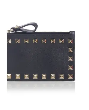 Valentino Garavani Roskstud Zip-up Coin Purse