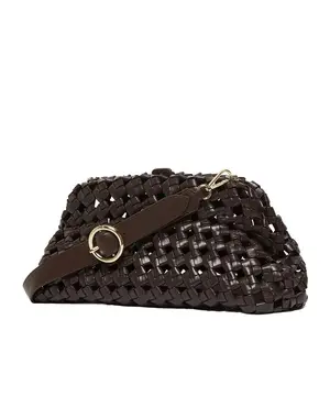 Marella Woven Leather Clutch Bag