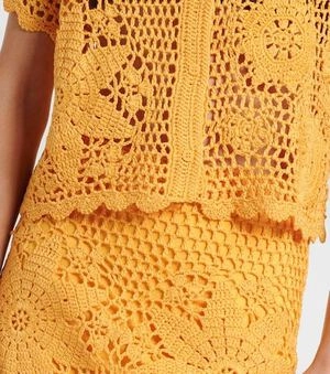 Simkhai Macks Floral Crochet Cotton Shirt