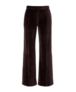 COURREGES Cotton-blend Velvet Sweatpants - Black