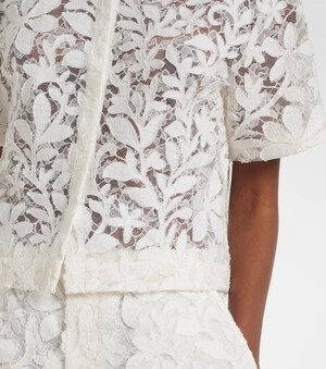 Simkhai Cotton Lace Shirt