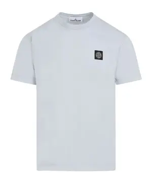 Stone Island Compass Patch Crewneck T-shirt - Sky Blue