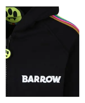 BARROW Stripe-detailed Zip-up Hoodie