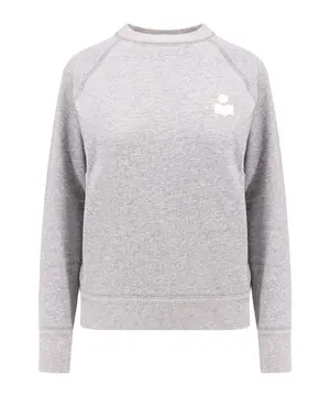 Isabel Marant Étoile Milla Flocked Logo Crewneck Sweatshirt
