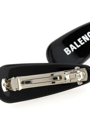 Balenciaga Logo Detailed Hair Clips