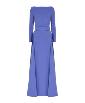 Solace Shayla Crepe Gown - Blue
