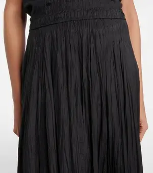 JOSEPH Sully Pleated Midi Skirt