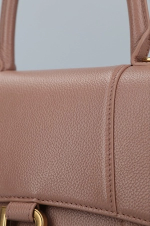 Balenciaga Hourglass Small Shoulder Bag - Brown