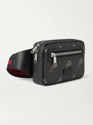 Gucci Tiger Pattern Waist Pack - Black