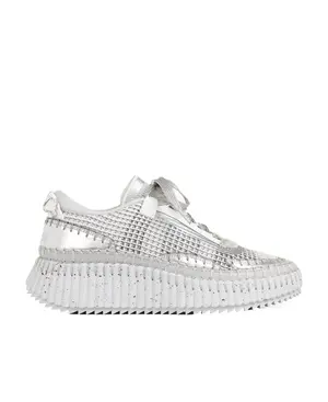 Chloé Nama Lower-impact Mesh Sneakers - White