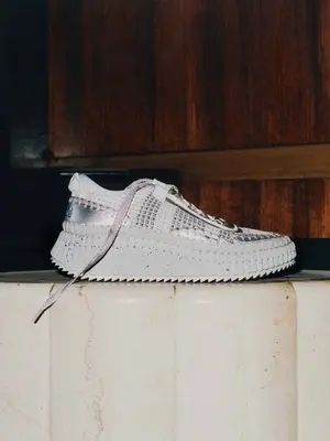 Chloé Nama Lower-impact Mesh Sneakers - White