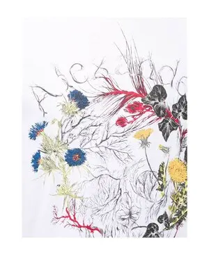 Alexander McQueen Botanical Logo Print T-shirt