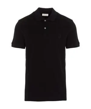 Alexander McQueen Skull Patch Polo Shirt - Black