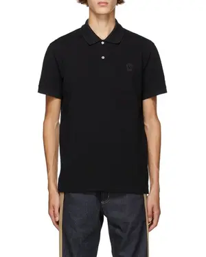 Alexander McQueen Skull Patch Polo Shirt