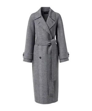 JOSEPH Belted Coat - Gray