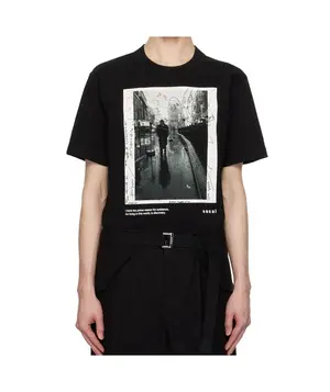 Sacai Graphic Printed Crewneck T-shirt