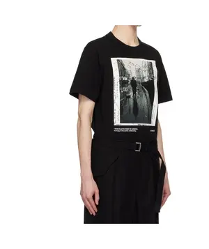 Sacai Graphic Printed Crewneck T-shirt