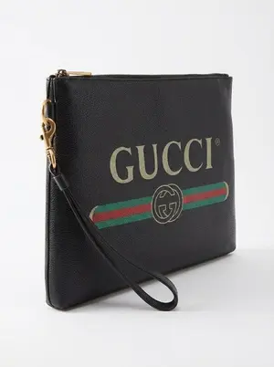 Gucci Print Logo Handbag