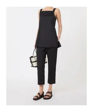Max Mara Logo Plaque Cropped Pants