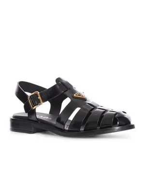 Prada Logo Plaque Buckle-fastened Sandals