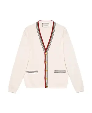 Gucci Ribbed Cardigans For Men