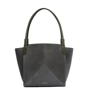 Victoria Beckham Small Suede Top-handle Bag - Black