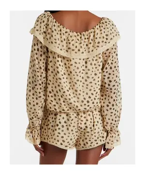 Posse Leopard-print Silk Blouse