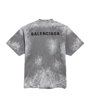 Balenciaga Paint Detailed Crewneck T-shirt