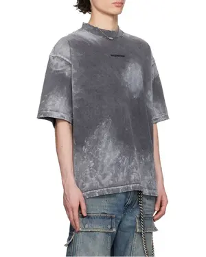 Balenciaga Paint Detailed Crewneck T-shirt