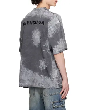 Balenciaga Paint Detailed Crewneck T-shirt