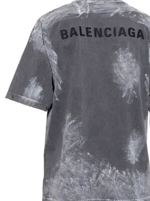 Balenciaga Paint Detailed Crewneck T-shirt