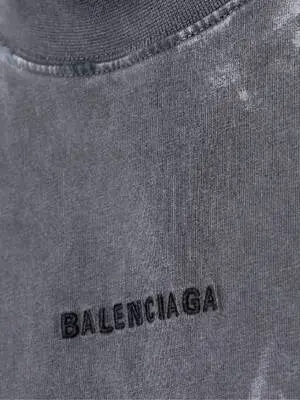 Balenciaga Paint Detailed Crewneck T-shirt