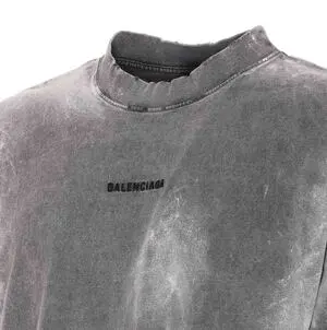 Balenciaga Paint Detailed Crewneck T-shirt