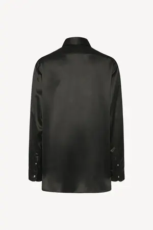 THE ROW Long-sleeve Silk Shirt