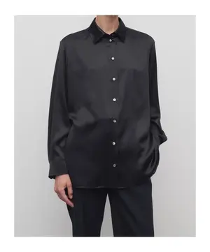 THE ROW Long-sleeve Silk Shirt