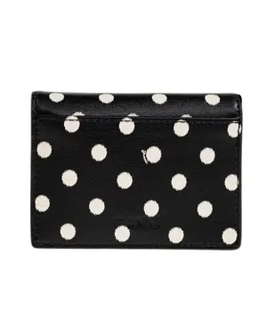 GANNI Bou Card Holder With Flap With Dots