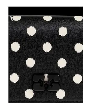 GANNI Bou Card Holder With Flap With Dots