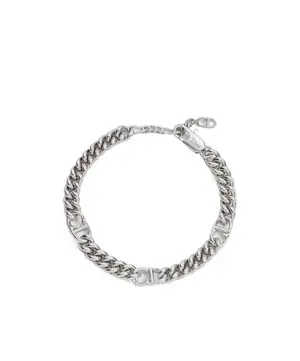 Dior Cd Icon Thin Chain Link Bracelet - Gray