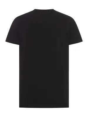 Dior T-shirt With Clover Embroidery, Regular Fit - Black