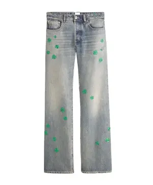 Dior Flared Embroidered Jeans