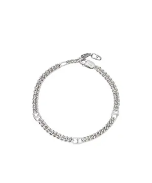 Dior Cd Icon Thin Chain Link Bracelet - Silver