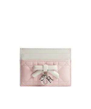 Dior Lady Freesia Card Holder - White