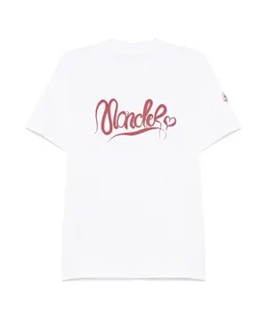 Moncler Calligraphy Logo Cotton T-shirt