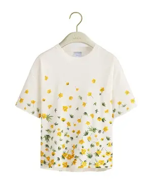 Dior Oversized Cropped T-shirt - White